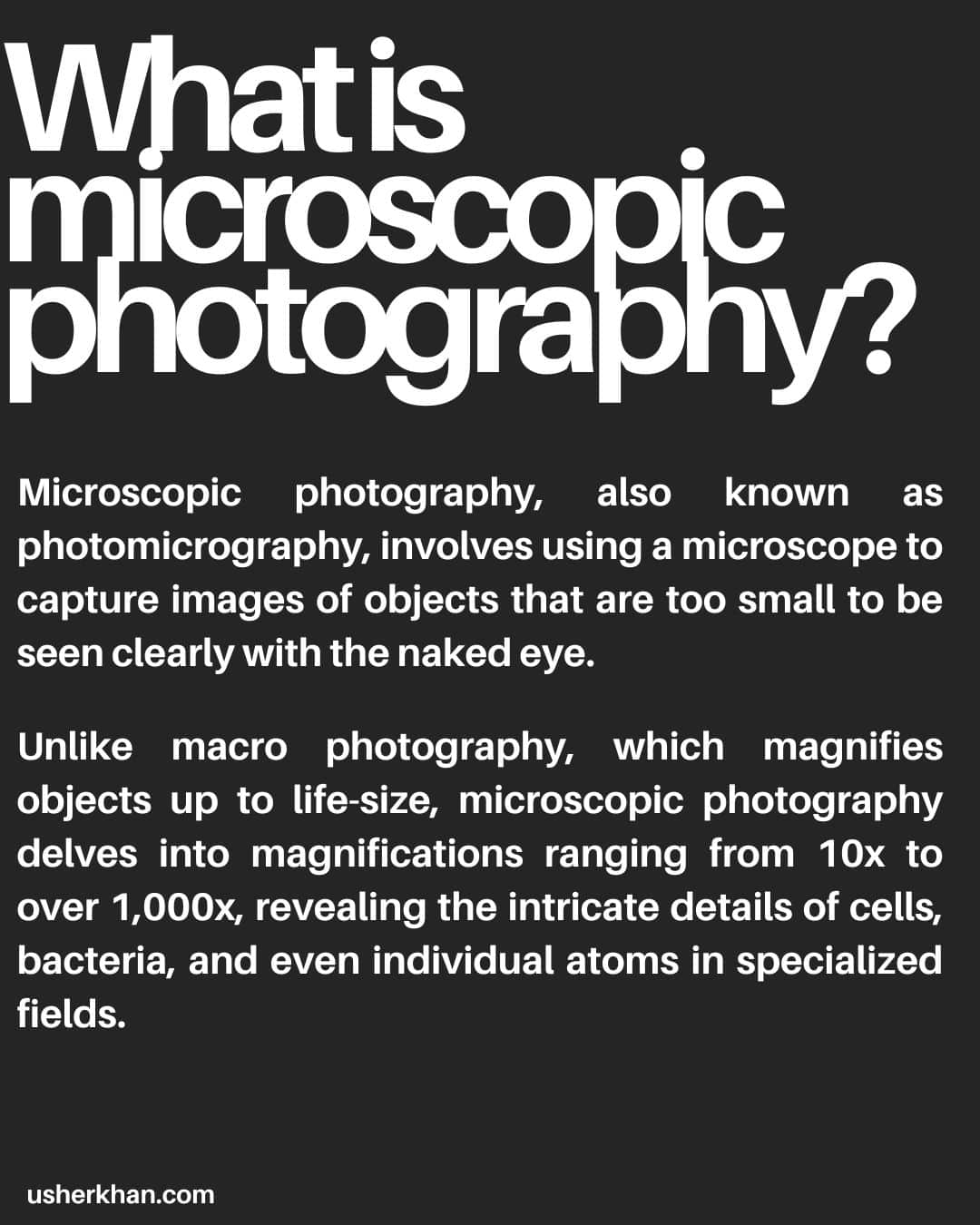 Scientific & Medical Photography | Usher Khan